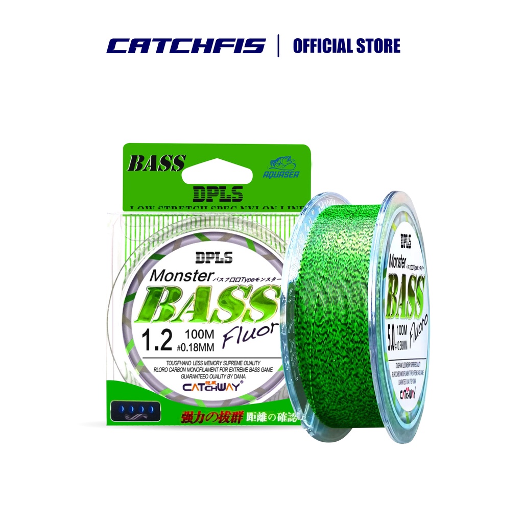 Jual Catchfis - Tali Pancing Bass FLUOROCARBON 100M Warna Hijau Tua ...