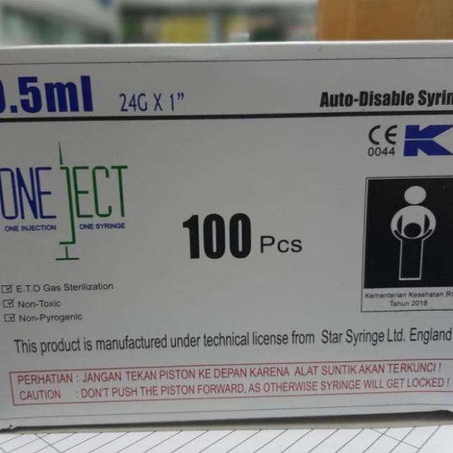 Jual Oneject 0,5ml isi 100/box | Shopee Indonesia