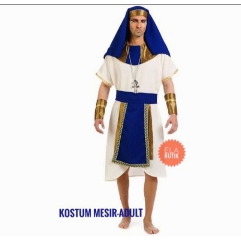 Jual kostum mesir-dewasa-pharaoh-firaun-egypt kostum halloween | Shopee ...