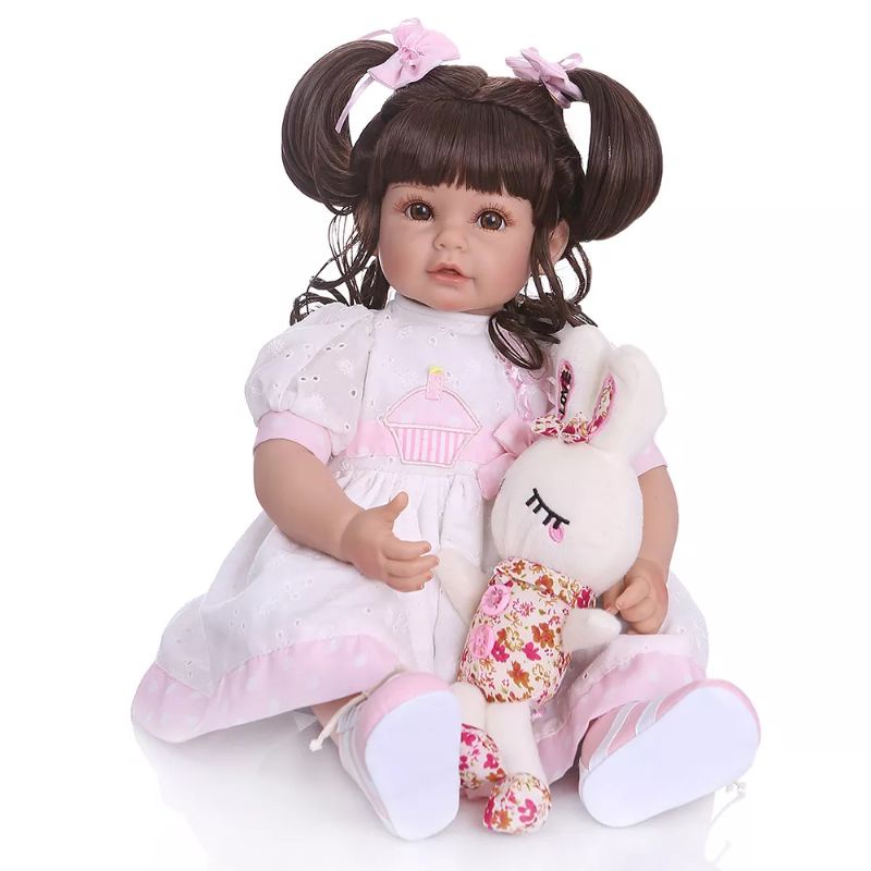 Jual Reborn doll 52cm Silicone Reborn Toddler Baby Doll vinyl Princess ...