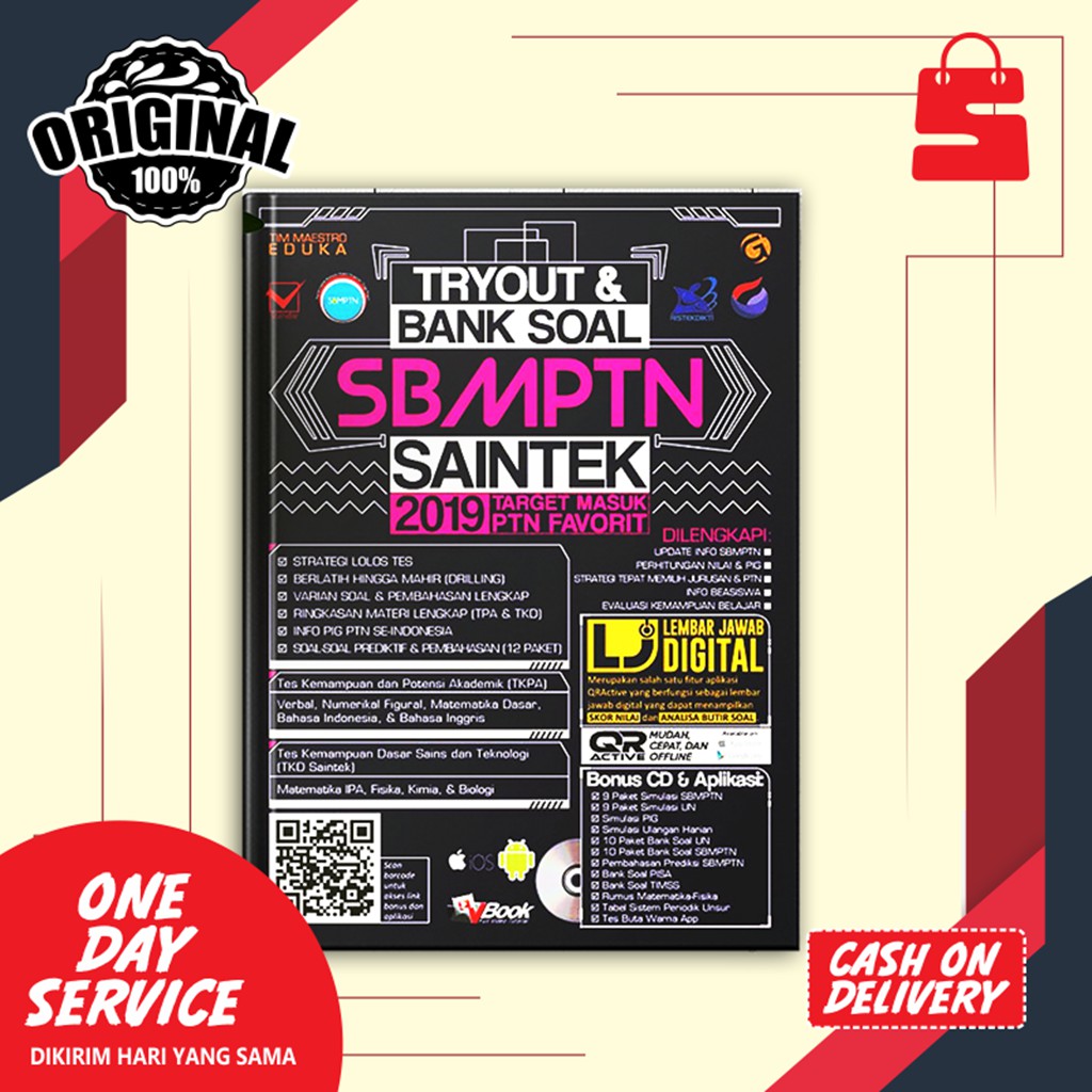 Jual BUKU TES UTBK SBMPTN: TRYOUT BANK SOAL SBMPTN SAINTEK 2019 ...