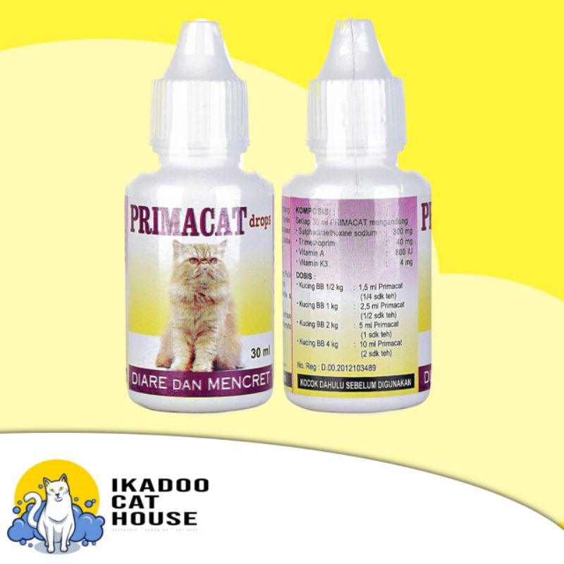 Jual OBAT DIARE DAN MENCRET KUCING/PRIMA CAT DIARET DAN MENCRET ...
