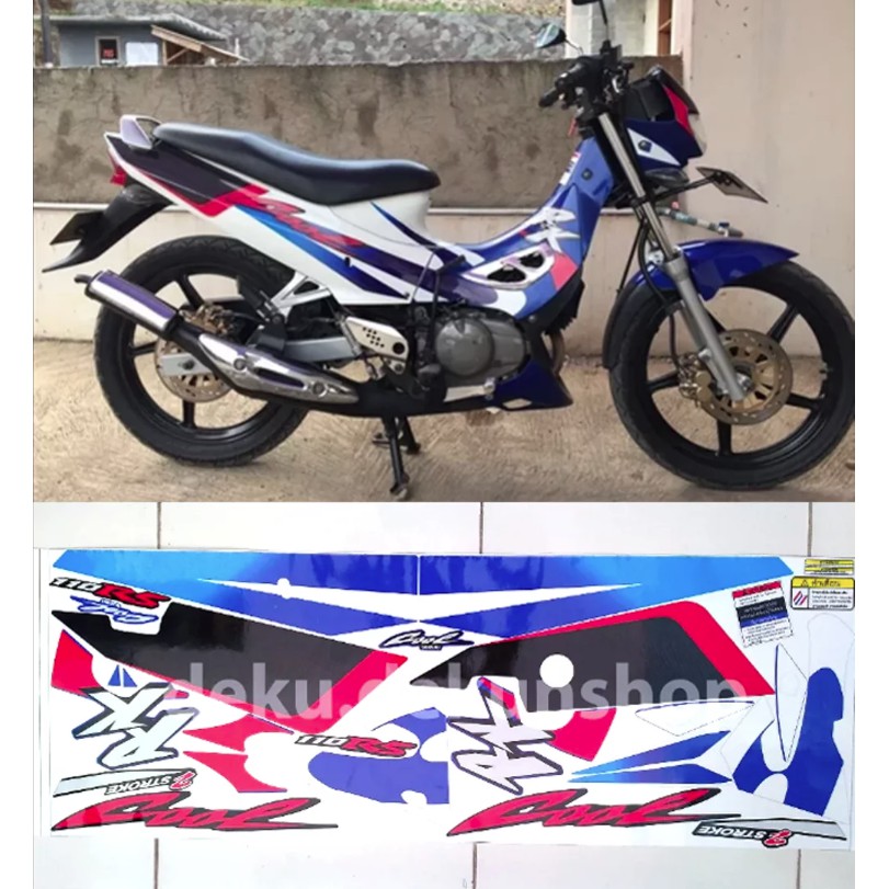 Jual Stiker Cutting Suzuki - Striping Suzuki Rk Cool Biru Putih ...