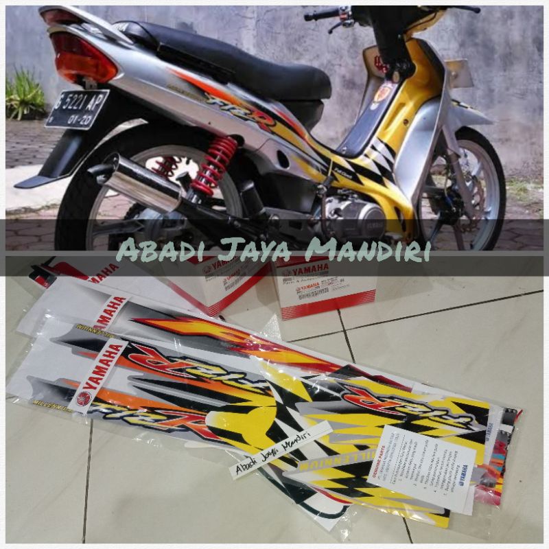 Jual Striping Lis Stiker Body Yamaha Fizr F1zr Kuning Silver Millenium ...