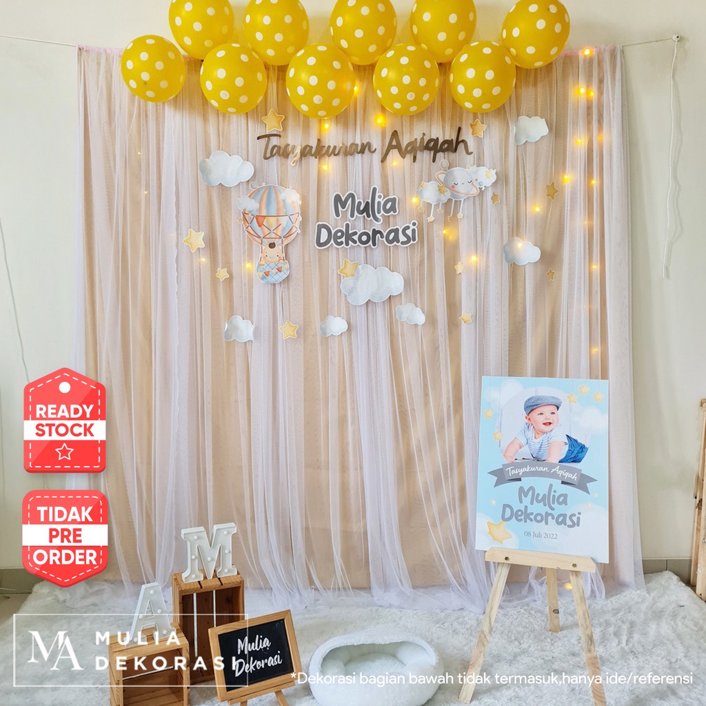Jual Dekorasi Backdrop Photobooth Syukuran Tasyakuran Aqiqah Ulang ...