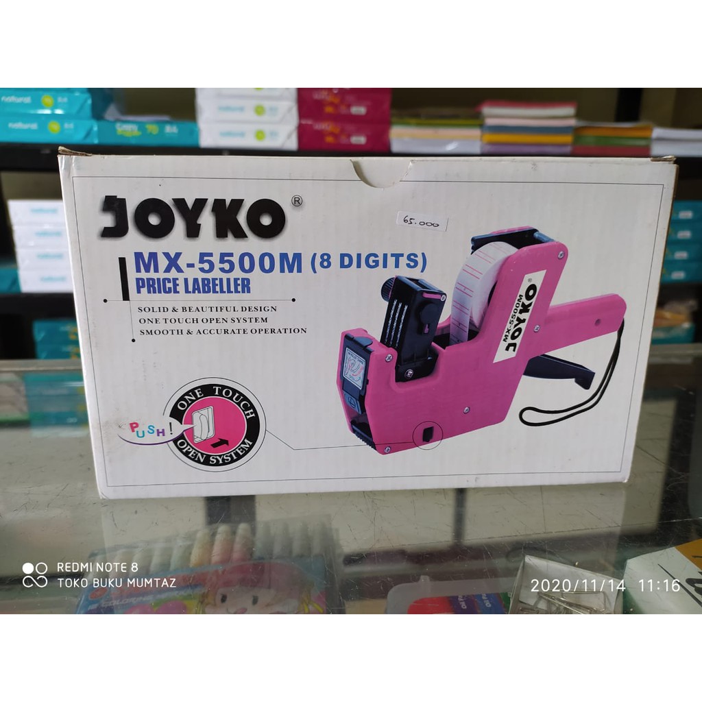 Jual Mesin Label Harga Joyko 1 Baris 8 Digit Price Labeller MX5500 ...