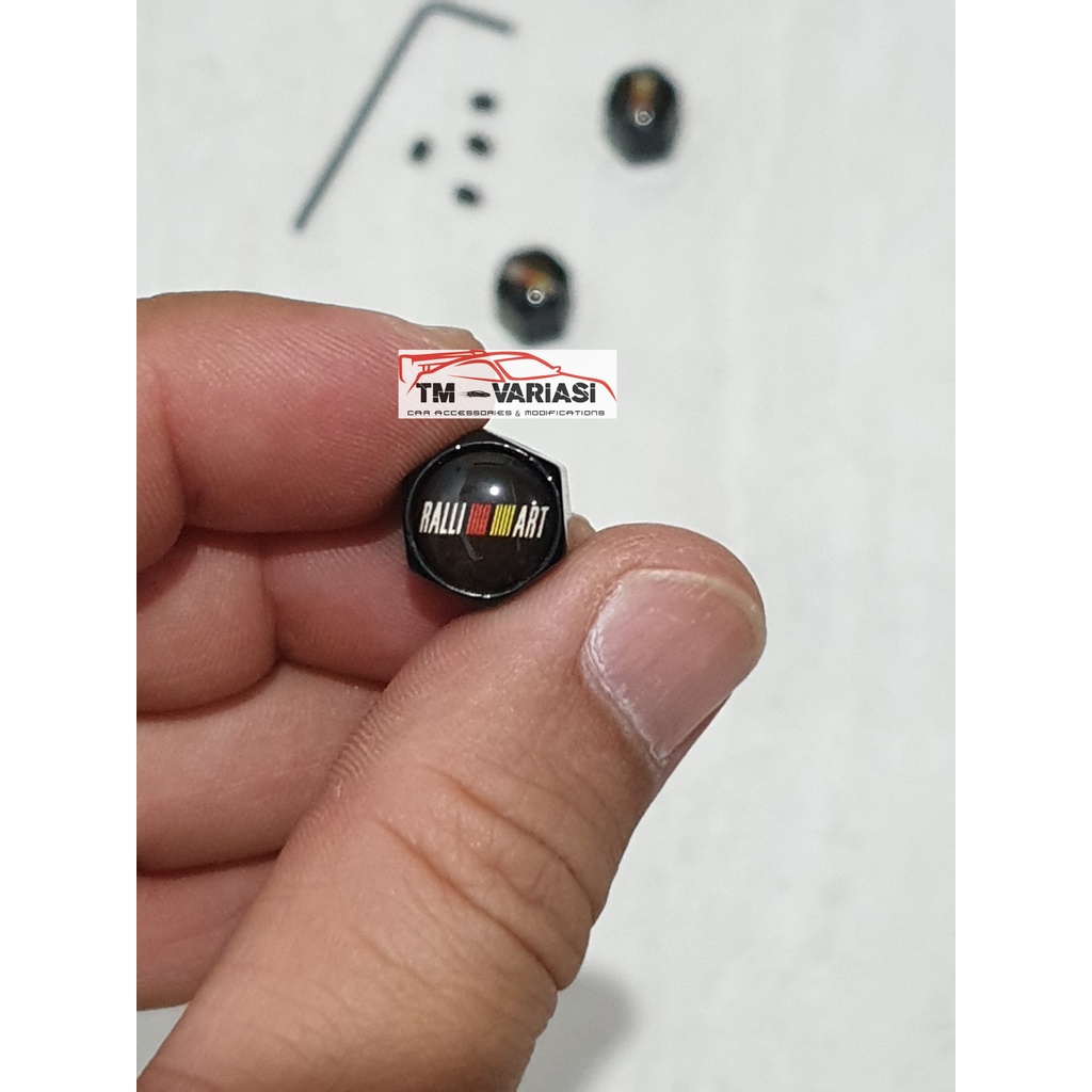 Jual Tutup Pentil Ban Mobil Besi Logo Motif Ralii Art Dengan Kunci L ...