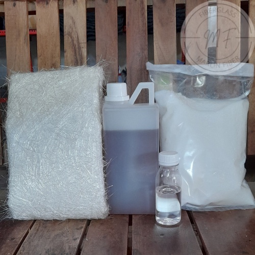 Jual Paket Murah dan Lengkap Resin Yukalac 157 1kg, Matt/ Serat Fiber ...