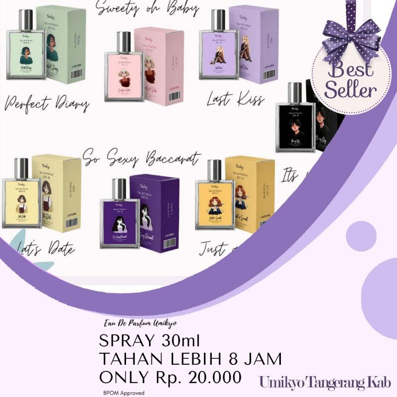 Jual Eau De Parfum Spray By Umikyo / Parfum / Umikyo / Spray 30ml ...