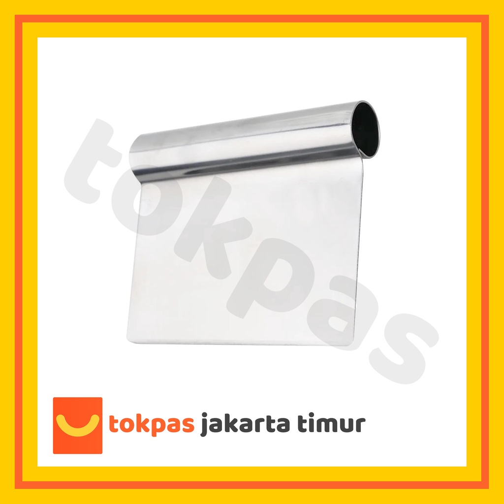 Jual Pemotong Pengikis Adonan Kue Pizza Stainless / Pastry Scraper ...