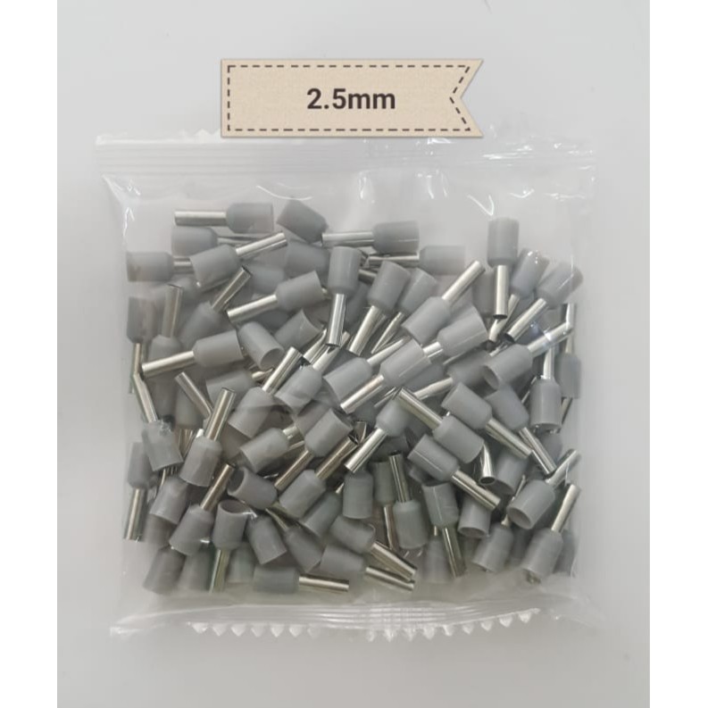 Jual Skun Ferules 25mm/Verules 25mm/Skun Kabel Ferulles 2.5mm/Skun ...
