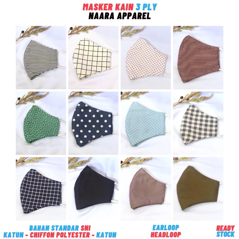 Jual Masker SNI / Masker Kain / Masker Non Medis / Masker Katun Jepang ...