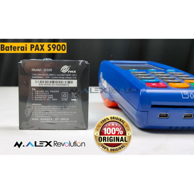 Jual baterai pax s900 original | Shopee Indonesia