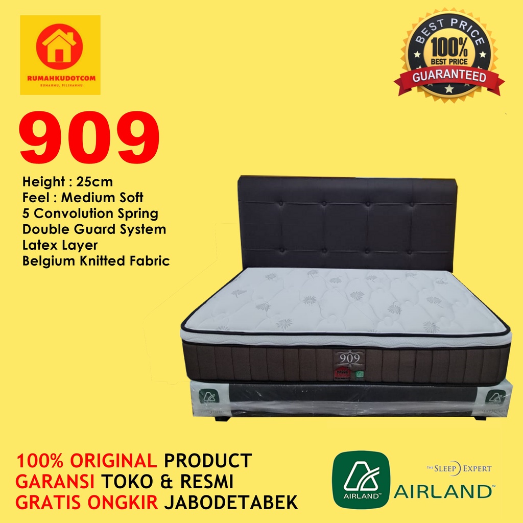 Jual KASUR SPRINGBED PILLOWTOP - KASUR SPRINGBED AIRLAND - 909 MHC ...