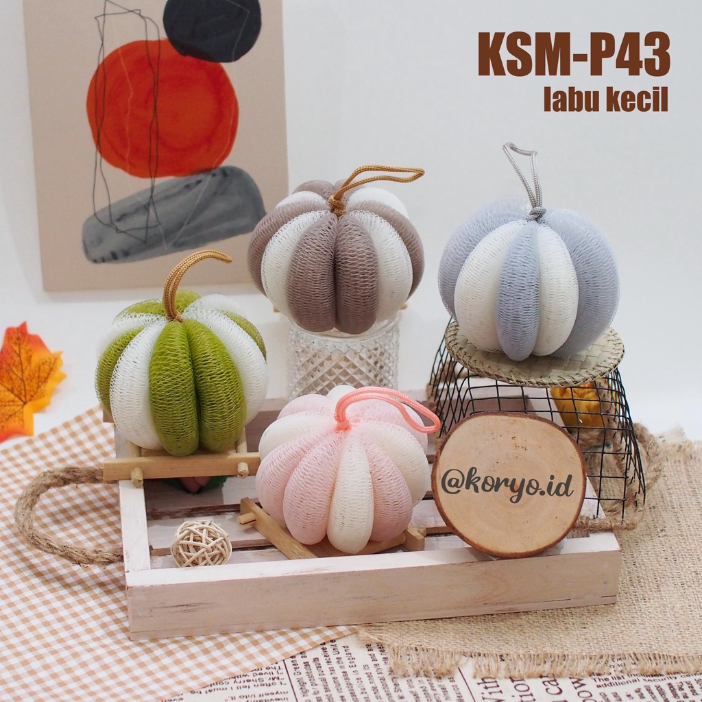 Jual Spons Mandi Labu Premium I Shower Puff Pastel Gold I Souvenir ...