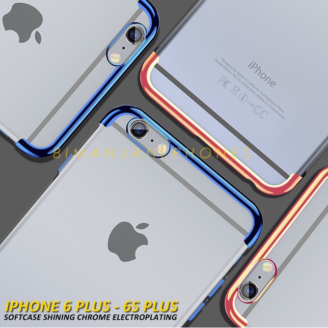Jual Iphone 6 - 6G - 6S - Iphone 6 Plus - 6S Plus Soft Case Shining Chrome TPU Electro Plating ...