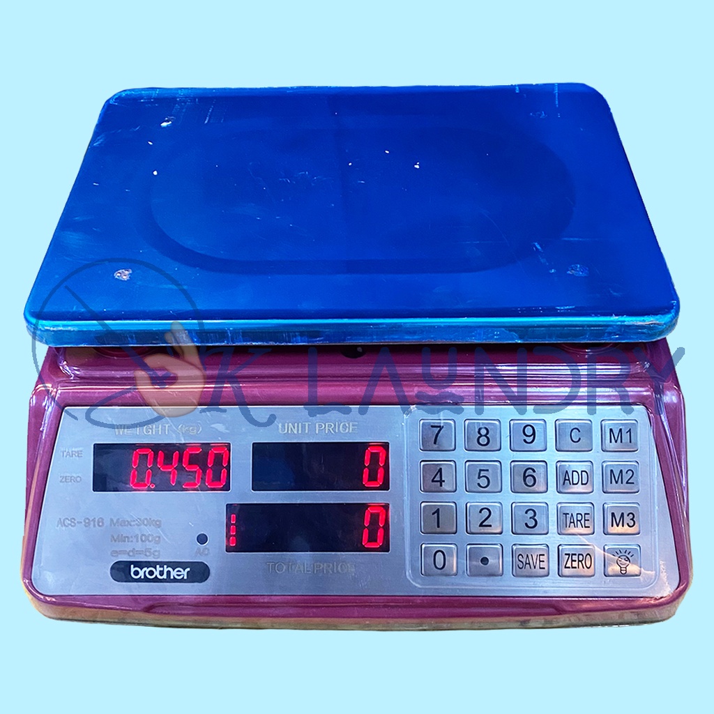 Jual Electronic Weighing Scale Timbangan Digital harga buah laundry 30 Kg | Shopee Indonesia