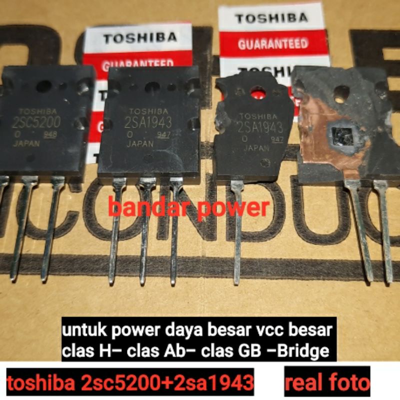 Jual transistor 5200+1943 super real foto higvolt | Shopee Indonesia