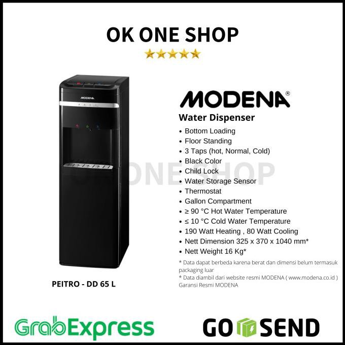 Jual MODENA DD 65 L PIETRO - Water Dispenser Galon Bawah | Shopee Indonesia