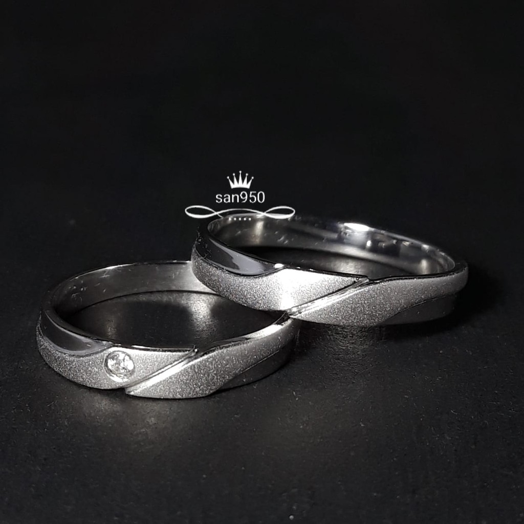 Jual Cincin kawin perak couple nikah tunangan lamaran pasangan 339ag ...