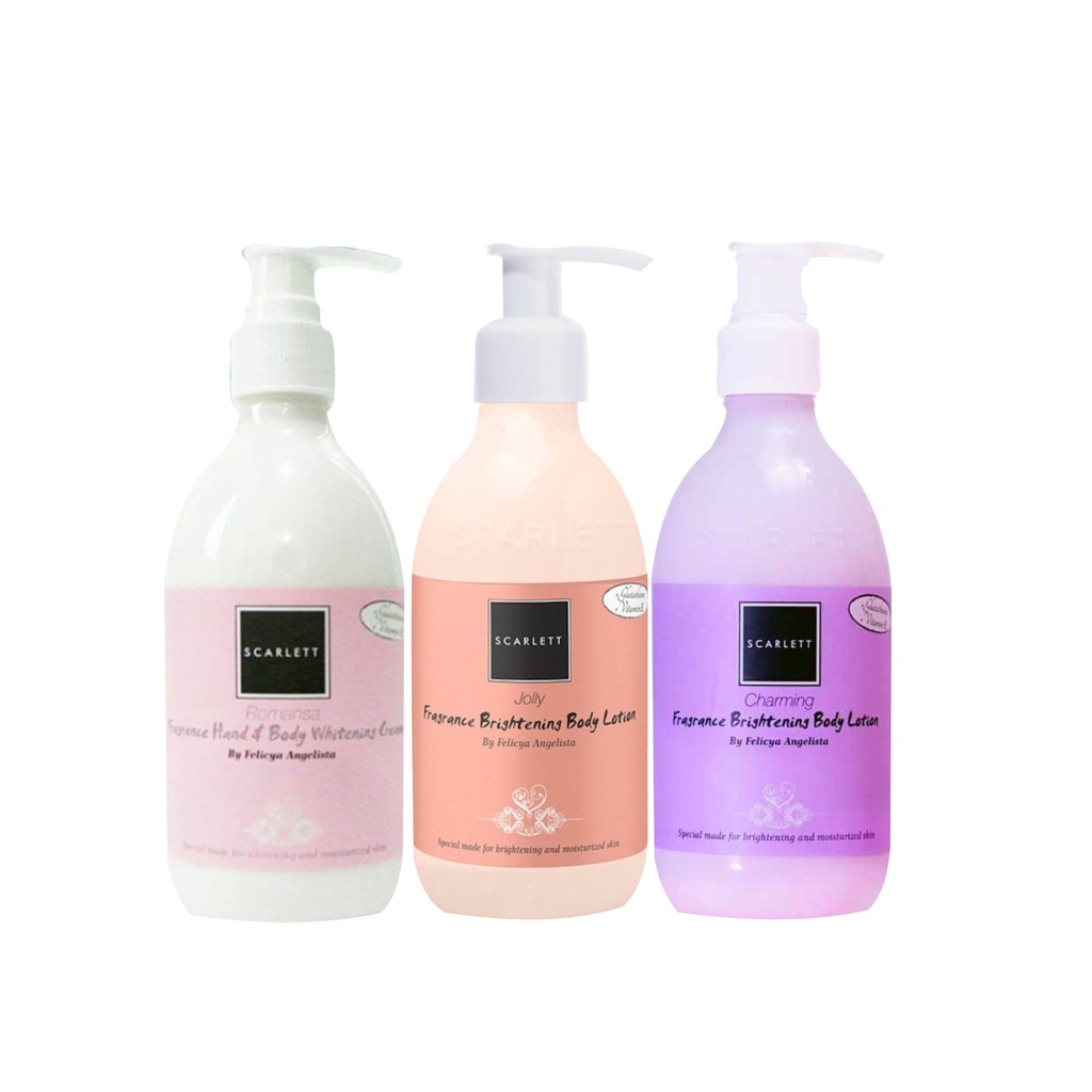 Jual Scarlett Whitening Paket 3 Item [COD] Official Body Lotion Scrub ...