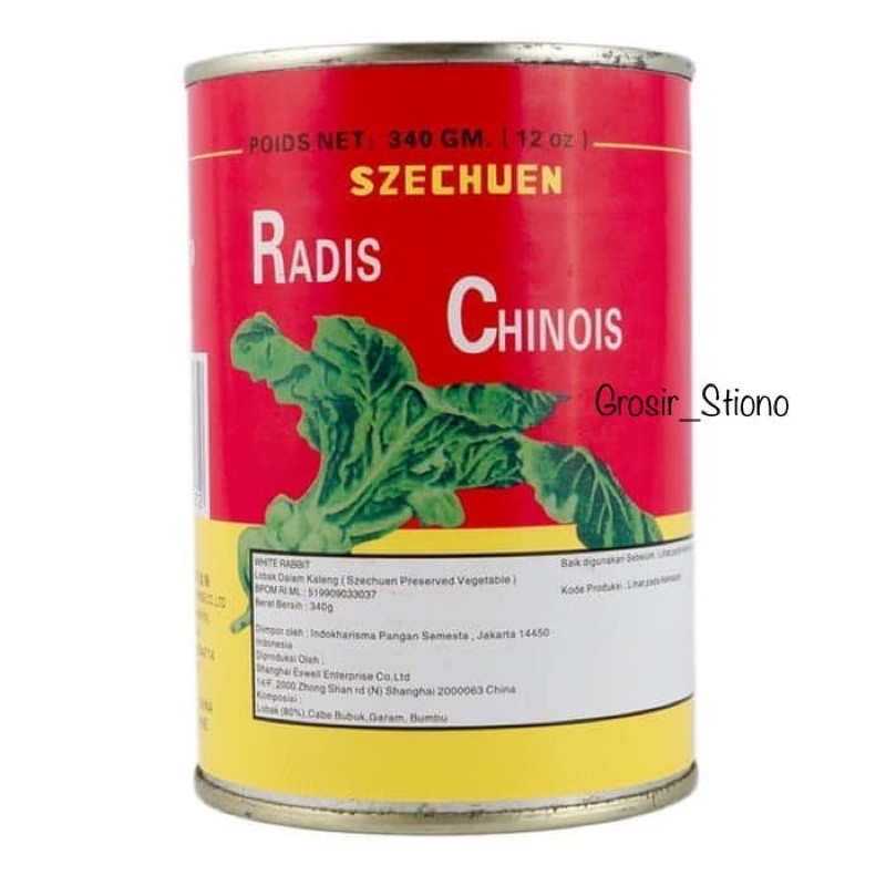 Jual Radis Chinois Szechuen 340Gr/Chuan Chai/Lobak Kaleng/Chaisim ...