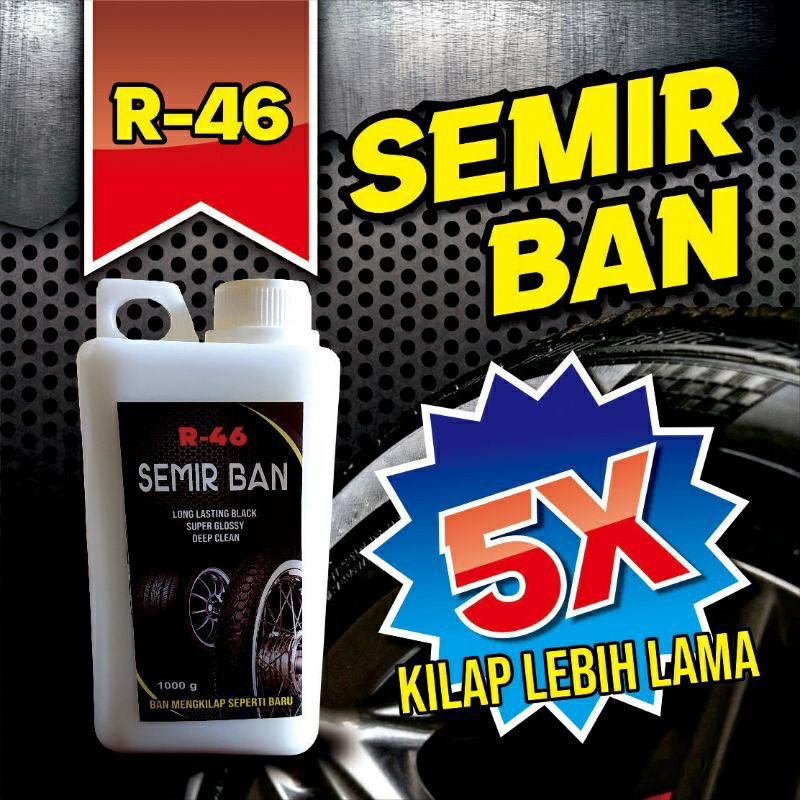 Jual Semir Ban Tyre Gel 1000ml 1 Liter Pengkilat Ban Mobil Motor ...