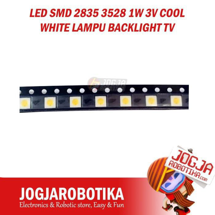 Jual LED SMD 2835 3528 1W 3V COOL WHITE LAMPU BACKLIGHT | Shopee Indonesia