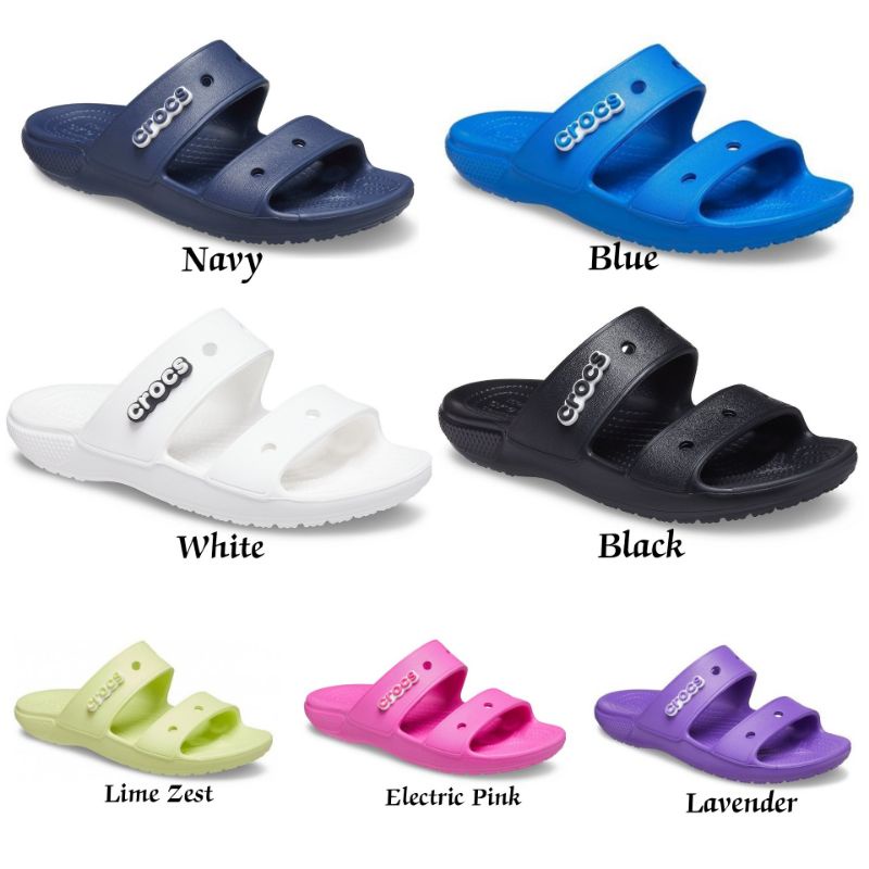 Jual Sandal Crocs Classic Two - Strap Slide Sandals / Crocs Classic ...