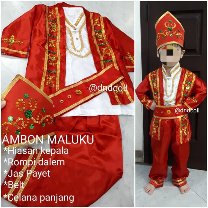 Jual Sangat Populer Heidi- Baju Adat Anak Daerah Ambon Maluku/Kostum ...