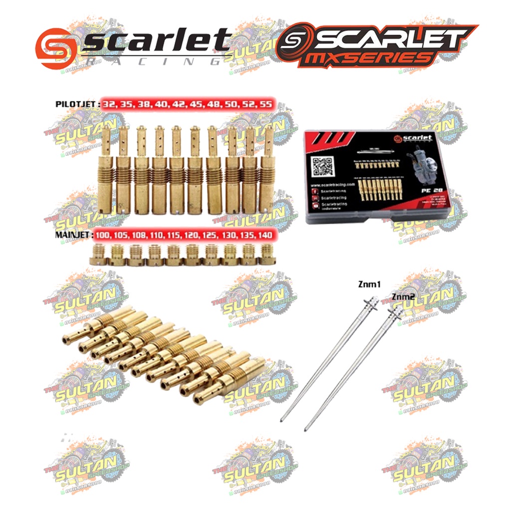 Jual PILOT JET PJ MAIN JET MJ SET CARBURATOR KARBURATOR PE 24 26 28 30 SCARLET RACING | Shopee ...