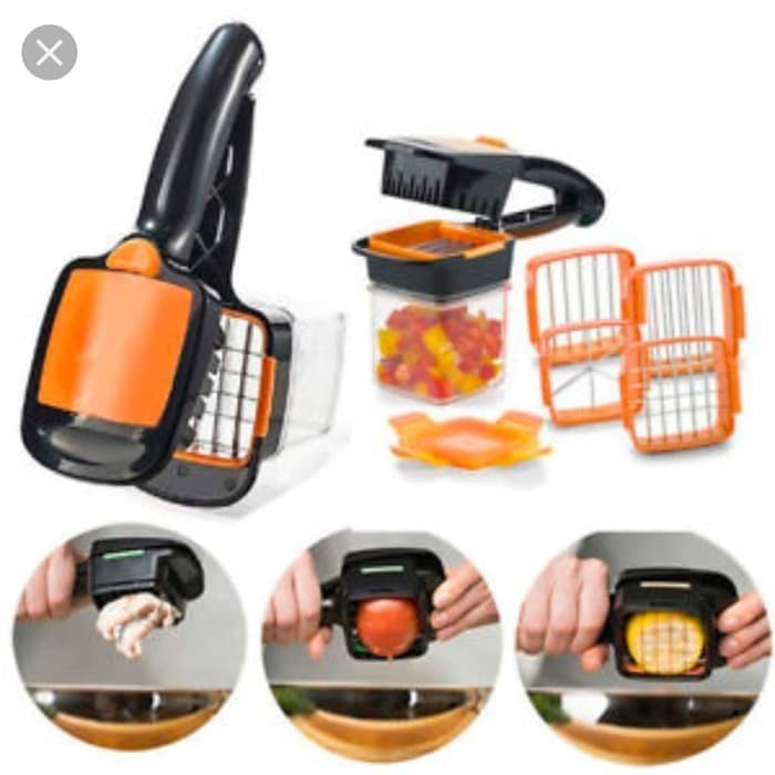 Jual Quick Slicer Alat Pemotong Sayur Buah Daging Serba Guna 5 in 1 ...