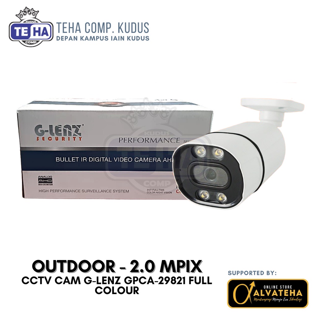 Jual CCTV Camera Outdoor HD 5MP 2MP Glenz Night Color CCTV Full Color ...