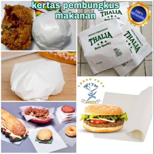 Jual Kertas pembungkus nasi kfc / kertas nasi kfc(25x27cm) | Shopee ...