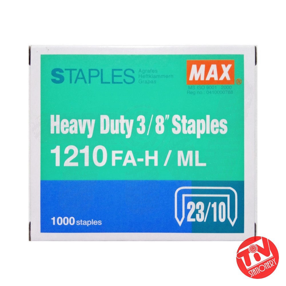 Jual Isi Staples MAX Heavy Duty 1210 FA-H (3/8") | Shopee Indonesia