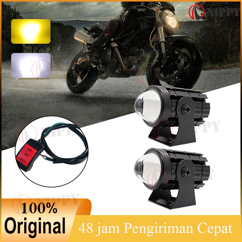Jual Nippy Mini LED Sepeda Motor Lampu Bi-warna LED Lampu Sorot Lampu ...