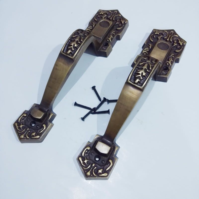 Jual Handle gagang pintu / tarikan garas antik diameter 28cm. | Shopee ...