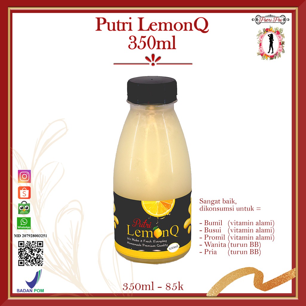 Jual Lemon Q by Putripai #sari lemon | Shopee Indonesia