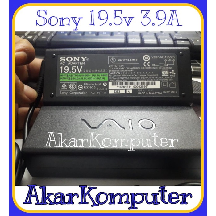 Jual Adaptor Charger Laptop Sony Vaio 19,5V - 3,9A Original 6.0mm | Shopee Indonesia