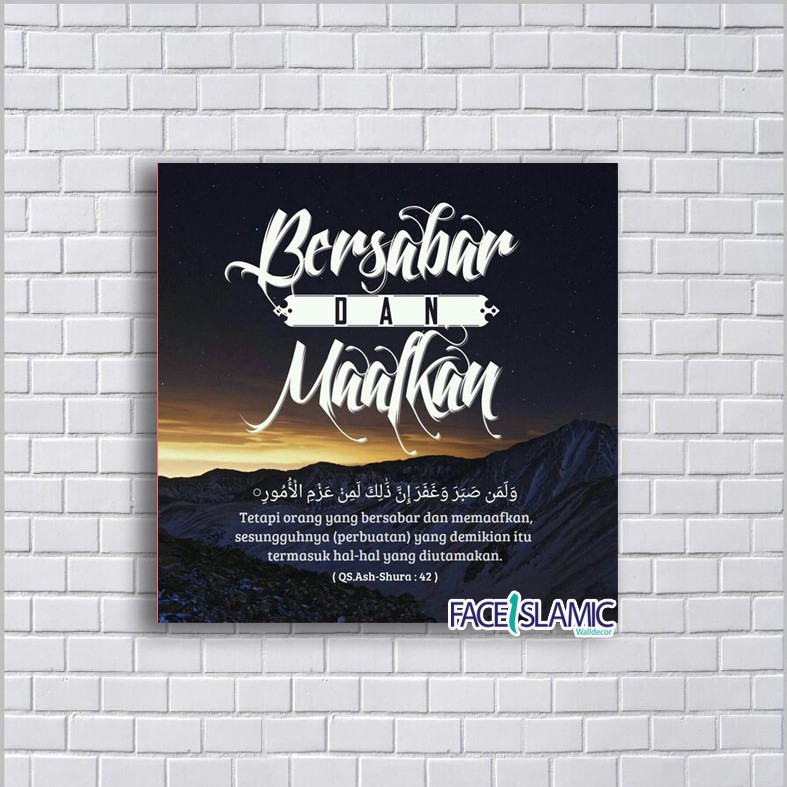 Jual poster islamic bersabar | Shopee Indonesia