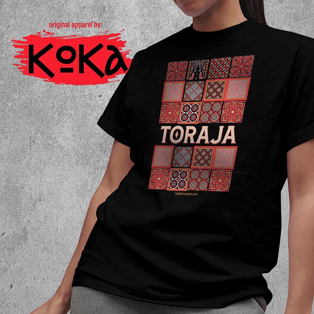 Jual T-Shirt Distro Premium - BATIK KHAS - Kaos Khas Tana Toraja - TRJ1 | Shopee Indonesia