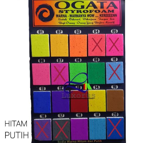 Jual Styrofoam Ogata Busa Foam Warna 40 x 60 cm | Shopee Indonesia
