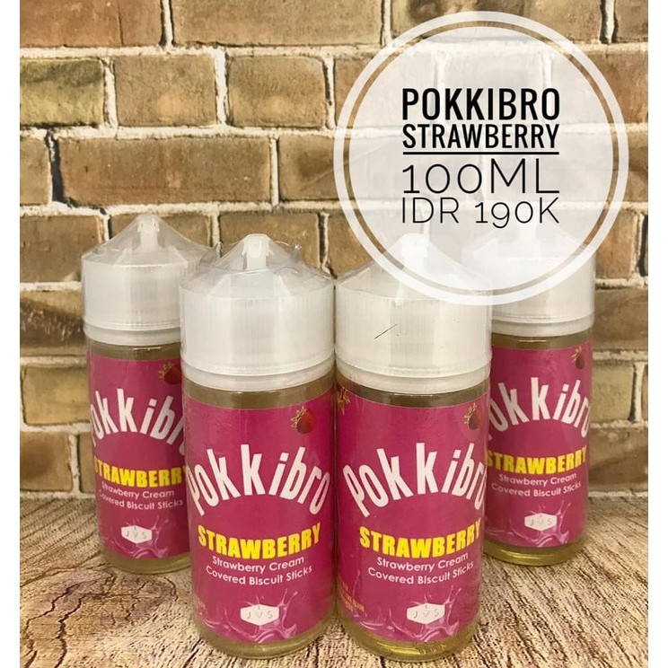 Jual Pokkibro Strawberry 100ML 3mg dan 6mg by Hero57 berpita cukai ...