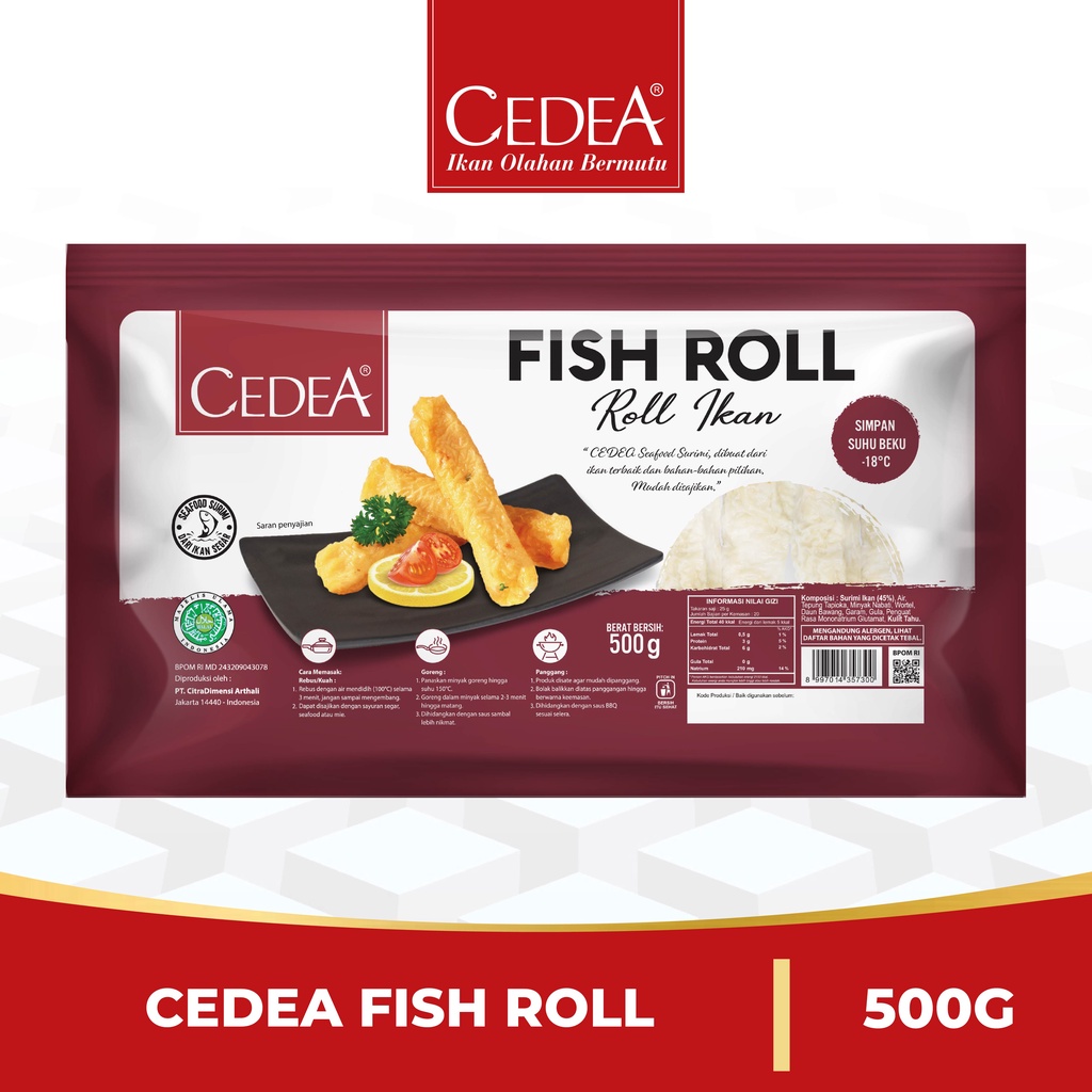 Jual CEDEA Fish Roll Original [500g] | Shopee Indonesia
