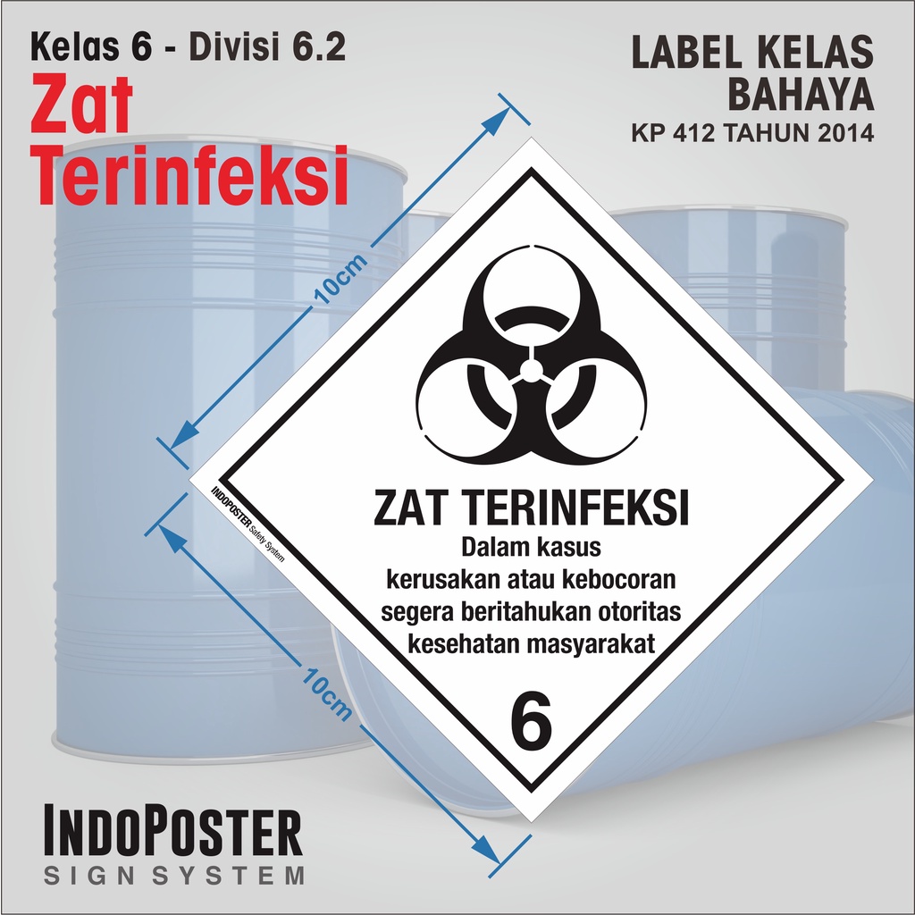 Jual Stiker IATA Label Kelas Material Bahaya Dangerous Goods - Zat ...