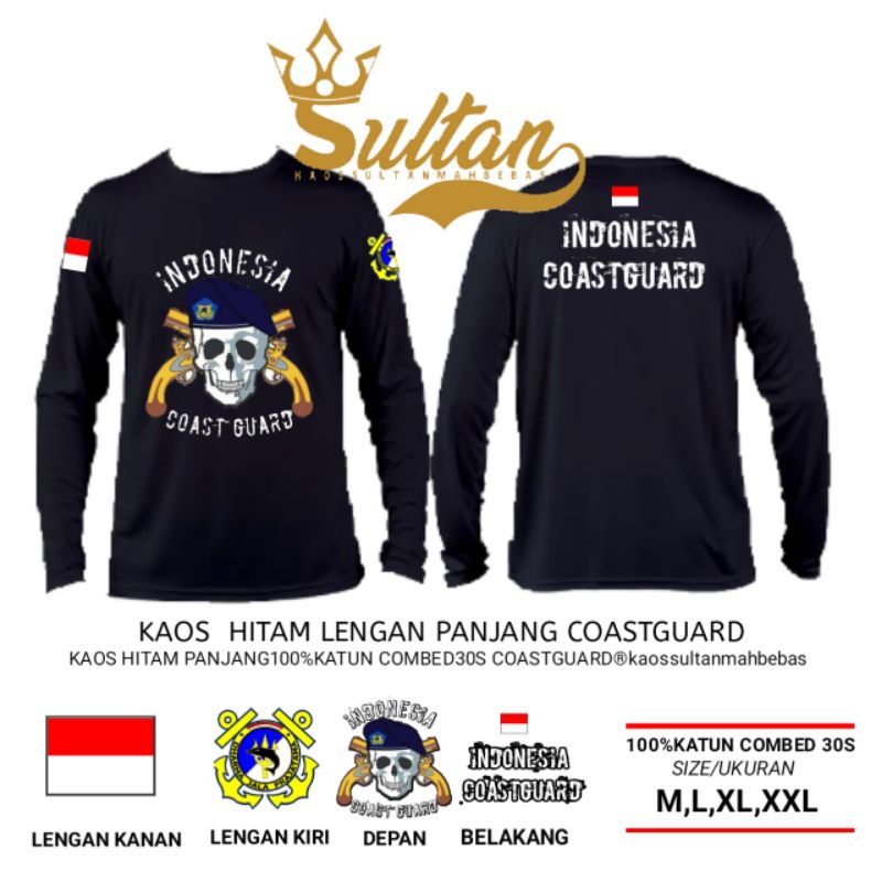 Jual KAOS COATS GUARD PENDEK/BAJU COAST GUARD PANJANG | Shopee Indonesia