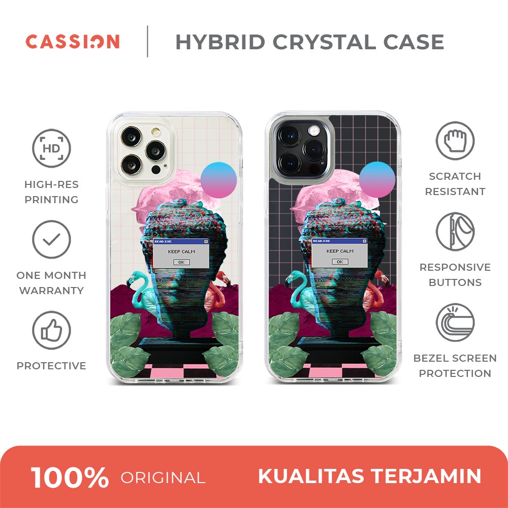 Jual Case iPhone 13 Pro Max Hybrid Crystal Cassion Keep Calm | Shopee ...