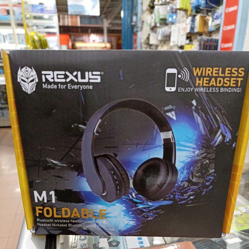 Jual Rexus m1 foldable ( headset bluetooth/wireless) | Shopee Indonesia