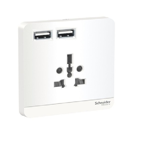 Jual Schneider AvatarOn USB Charger 16A Int Socket with 2.1A USB ...