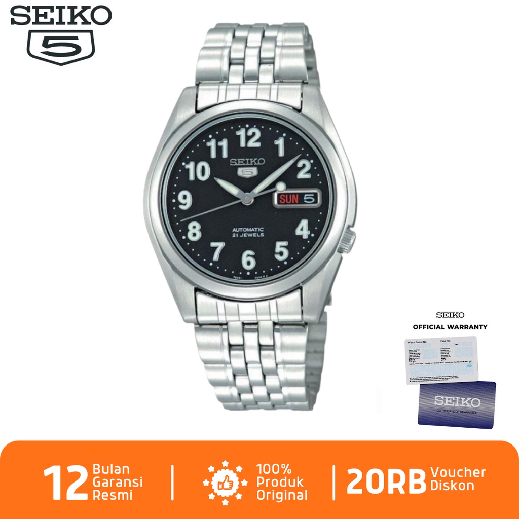 Jual Seiko Pria SNK381 Jam Tangan Pria Seiko 5 Automatic SNK381K1 Stainless Steel Strap | Shopee ...